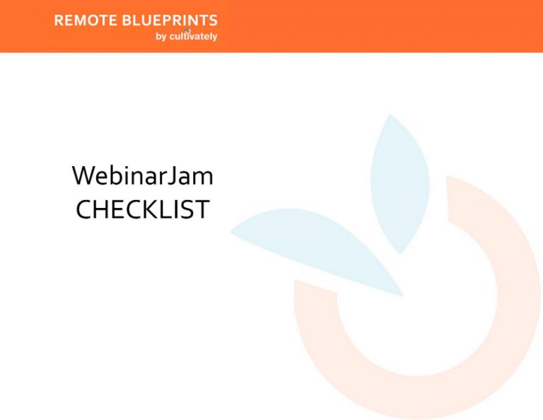 WebinarJam Checklist - Cultivately
